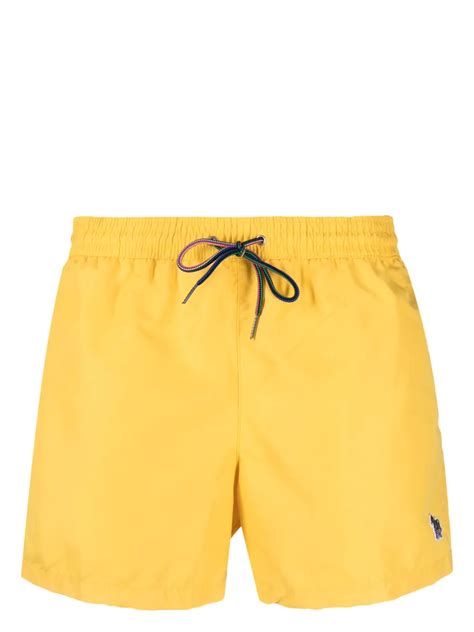 Paul Smith Polo Con Punto Calado Rwb Amarillo Farfetch Es