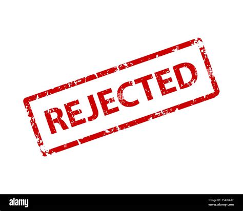 Rejected Stamp Vector Texture Rubber Cliche Imprint Web Or Print