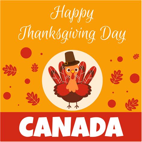Free Canadian Thanksgiving Poster Vector Template To Edit Online