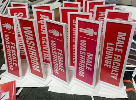 Acrylic White Classroom Name Plates For Hotel At ₹ 250 Piece In New