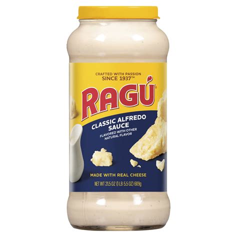 Ragu Classic Alfredo Sauce 215 Oz White Pasta Sauce