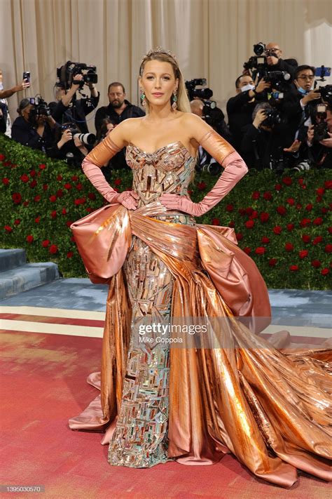 Blake Lively Wore Atelier Versace Gown 2022 Met Gala Fashion Sizzle