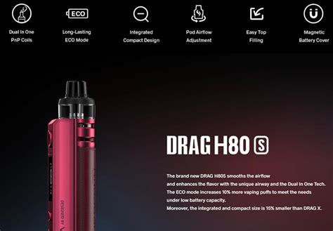 Voopoo Drag H80s Pod Mod Kit 80w