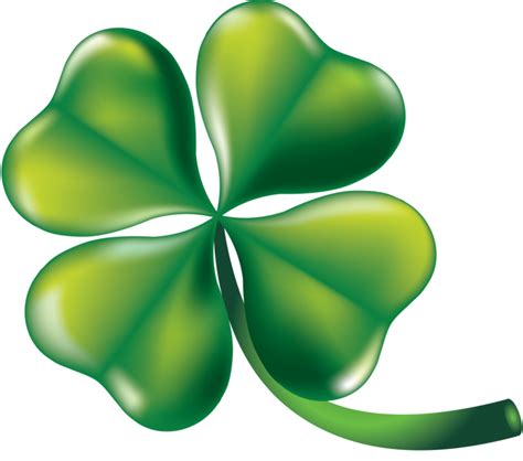 Four Leaf Clover Vector Clip Art Library