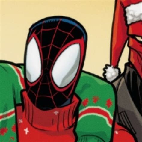 Deadpool And Miles Christmas Matching Icons Deadpool E Homem Aranha