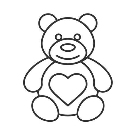 Teddy Bear Outline Vector Art Icons And Graphics For Free Download