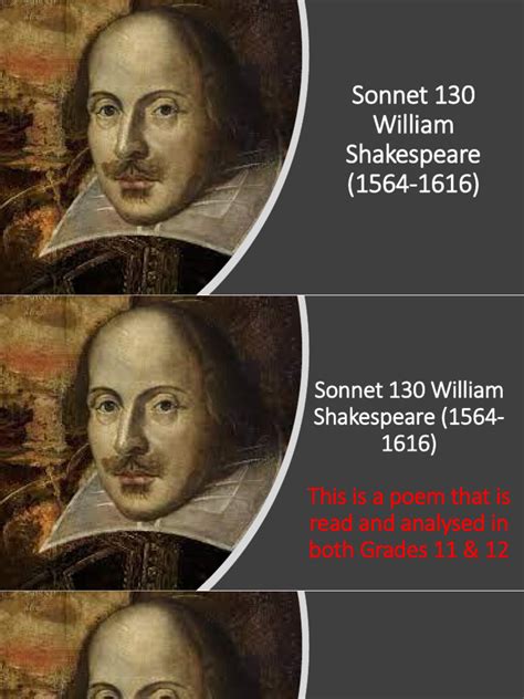 1 Sonnet 130 Notes 2025 Pdf Shakespeares Sonnets Sonnets