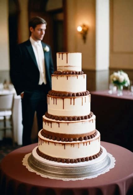 Free Photo View Of Beautifully Ornate Weeding Cake