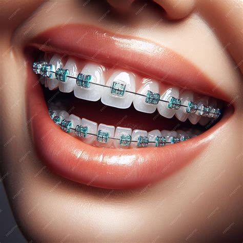 Premium Photo Dental Braces Healthy Happy Smile