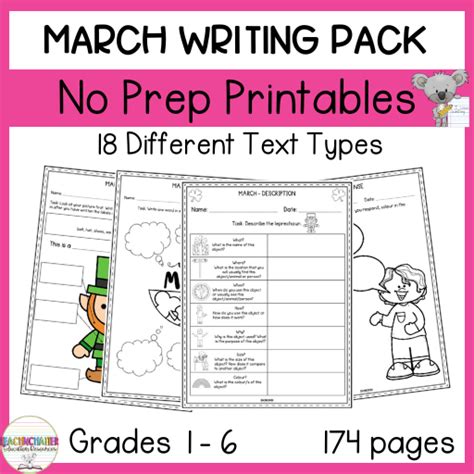Mash Multigrade Writing Pack For March Clone