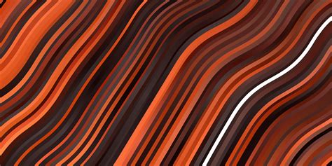 Dark Orange Vector Backdrop With Bent Lines 2892085 Vector Art At Vecteezy