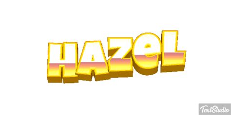 Hazel Name Animated  Logo Designs