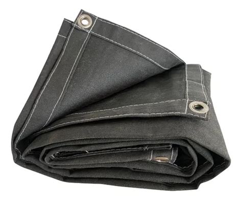 Lona Algodón Anti Chispa 4m X 6m Reforzada Con Ojillos Meses Sin Interés