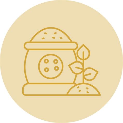 Fertilizer Line Yellow Circle Icon 41654902 Vector Art At Vecteezy