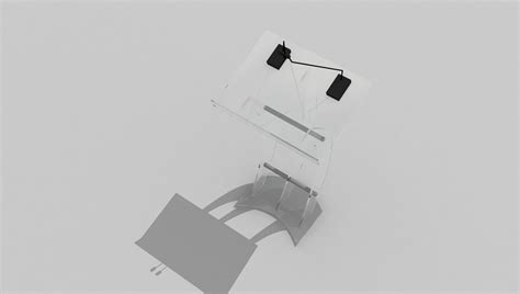 3d Model Meeting Plexiglass Rostrum 02 Vr Ar Low Poly Cgtrader