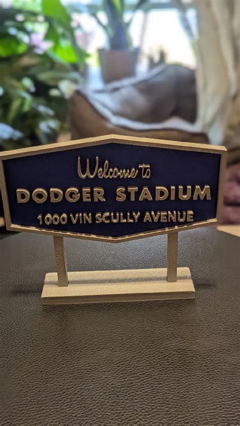Dodger Stadium Sign By Euclid Do It Download Free Stl Model