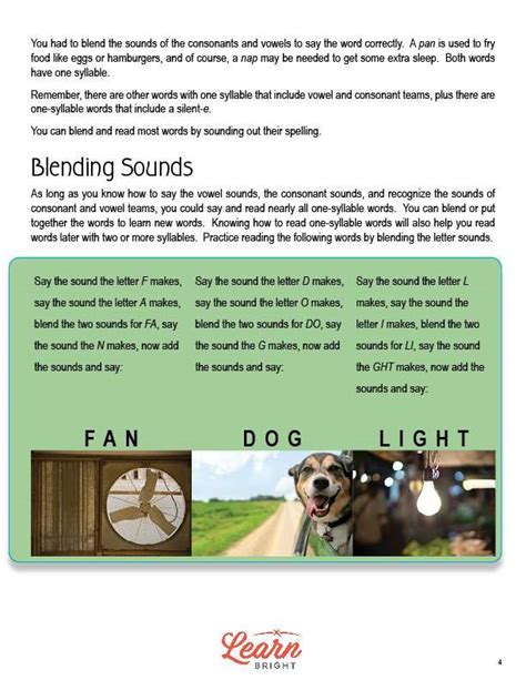 Decoding 1 Syllable Words Free Pdf Download Learn Bright