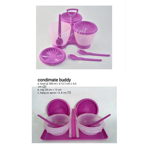 Tupperware Condimate With Spoon Condimate Buddy Shopee Malaysia