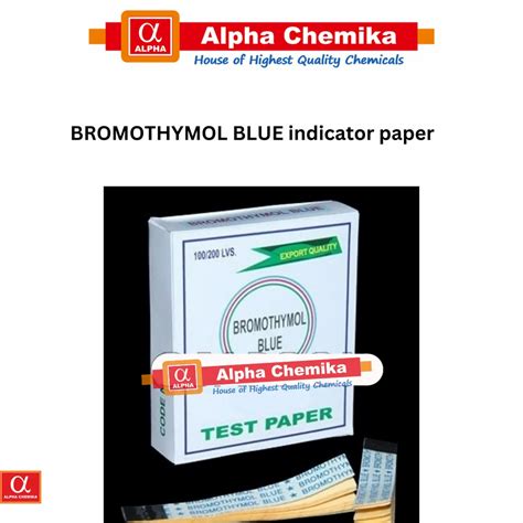 Bromothymol Blue Indicator Paper At Best Price In Mumbai By Alpha Chemika Id 4221300712