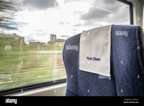 First Class Section Of A Train Travelling Between Brighton And London