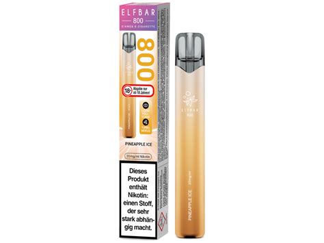 Elfbar 800 Vape Pineapple Ice 20 Mgml Nur 499 Euro