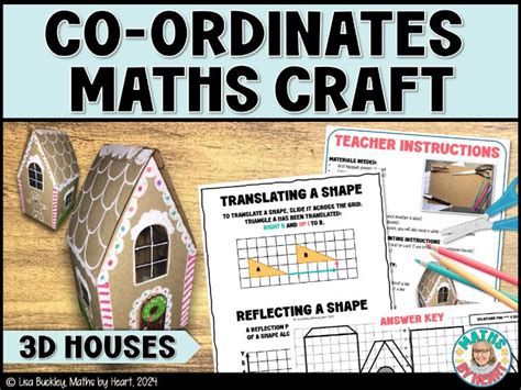 Christmas Coordinates 3d House Craft Activity Teaching Resources