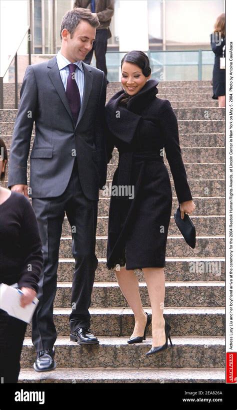 Actress Lucy Liu And Her Boyfriend Arrive At The Ceremony For The 2004