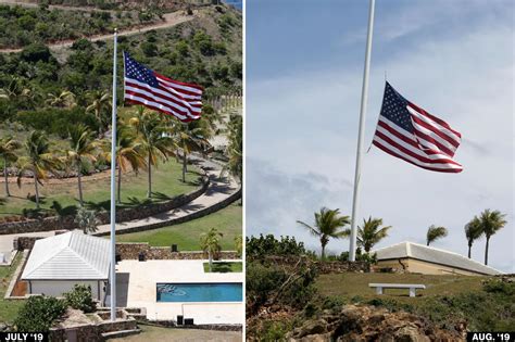 American Flags Lowered To Half Staff On Jeffrey Epsteins Private Islands