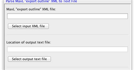 Harry Gates Casabase Co Founder New Maxl Export Outline Xml To Delimited Text Parser