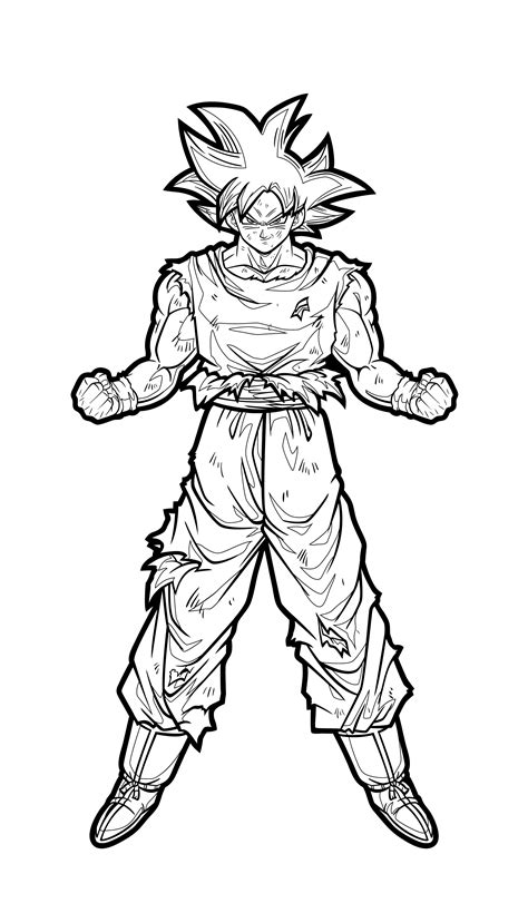 Collection Of Dragon Ball Super Coloring Pages Free Printable