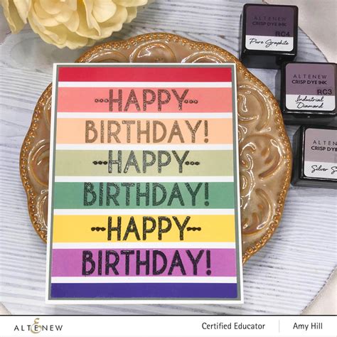 Happy Birthday To You Stamp Set Velorellashop