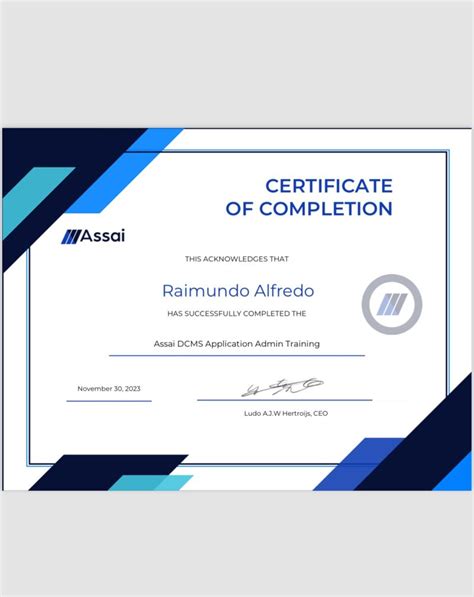 Raimundo Alfredo On Linkedin Ive Been Completed The Assai Dcms Application Admin Training