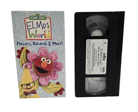 Sesame Street Elmos World Flowers Bananas And More Vhs Tape 2000