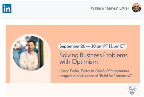 Wallace James Littrell Posted On Linkedin