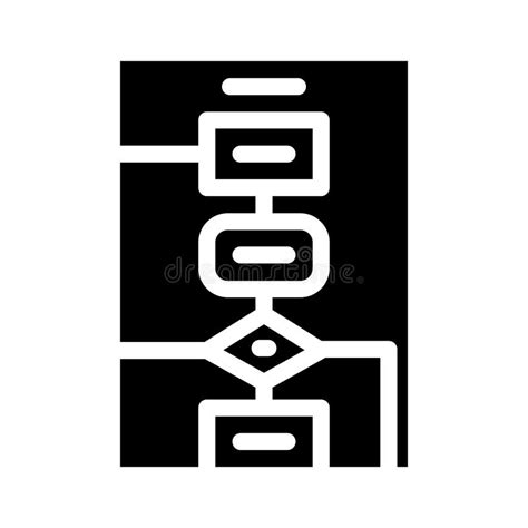 Algorithm Software Data Science Glyph Icon Vector Illustration Stock