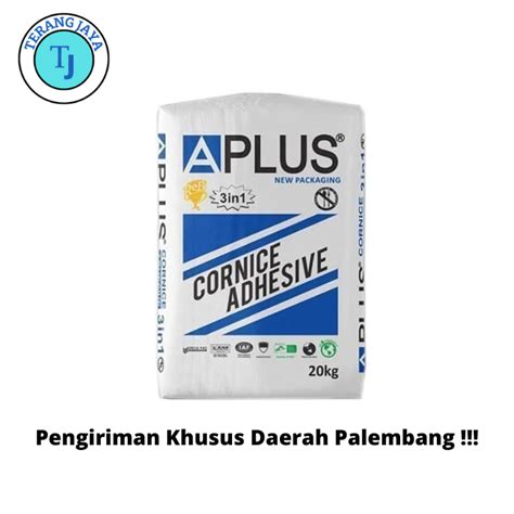 Jual Cornice Adhesive Aplus 20kg Cornes Cornis Compound Gypsum Kompon