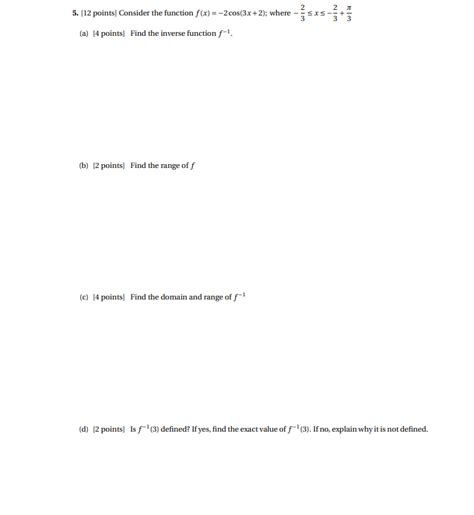 solved 5 12 points consider the function f x 2