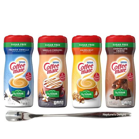 Buy Coffee Mate Sugar Free Powdered Creamer 4 Flavor Variety French