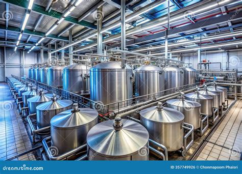 Aerial Perspective Of A Modern Dairy Processing Plant Advanced