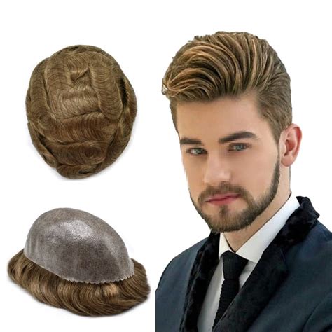 Mens Hairpieces And Toupees Full Poly Mens Hair India Ubuy