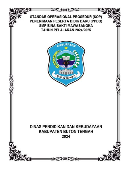 Sop Ppdb Smp Bina Bakti Mawasangka Tahun 2024 2025 Pdf