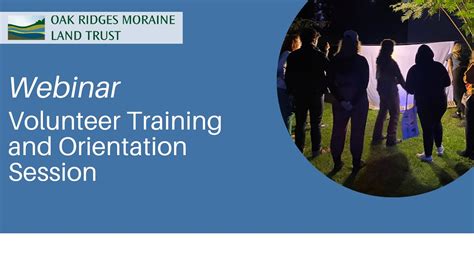 Volunteer Training And Orientation Session Webinar Youtube