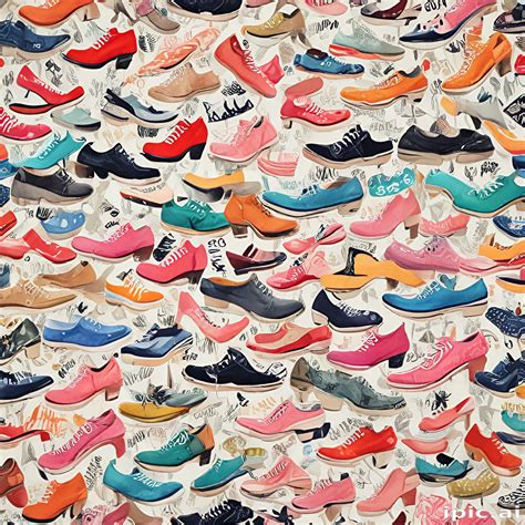 A Colorful Collection Of Stylish Shoes In Various Designs And Styles