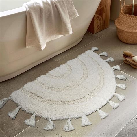 Dakota Fields Half Circle Rug With Tassels Wayfair