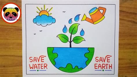 World Water Day Poster Drawing Save Water Save Earth Drawing Save