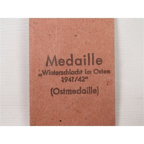 R Souval Minty Packet For Winterschlacht Im Osten Medaille 1941 42