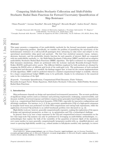 Pdf Comparing Multi Index Stochastic Collocation And Multi Fidelity