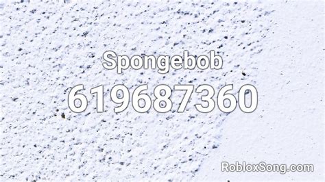 Spongebob Roblox Id Roblox Music Codes