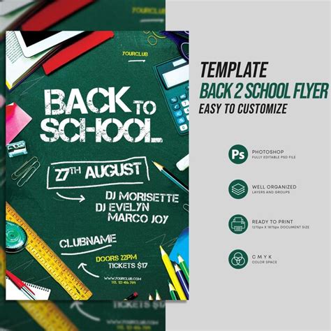 Premium Psd Back To School Event Flyer