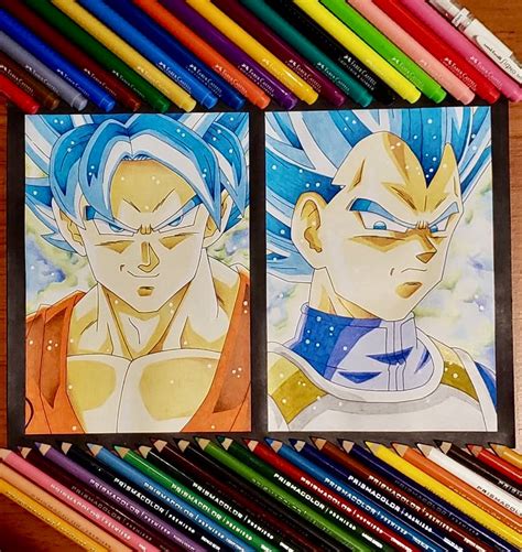 Goku And Vegeta 8 Hours Of Drawing By Rivasart90 On Deviantart